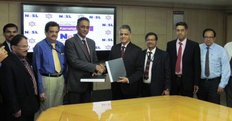 NeSL- National E-Governance Services Ltd » NeSL Signs With Karnataka Bank