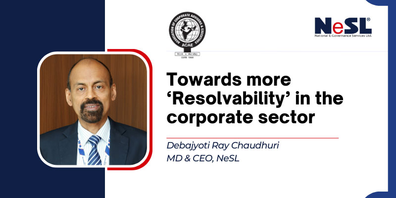 NeSL- National E-Governance Services Ltd » Towards more ‘Resolvability ...