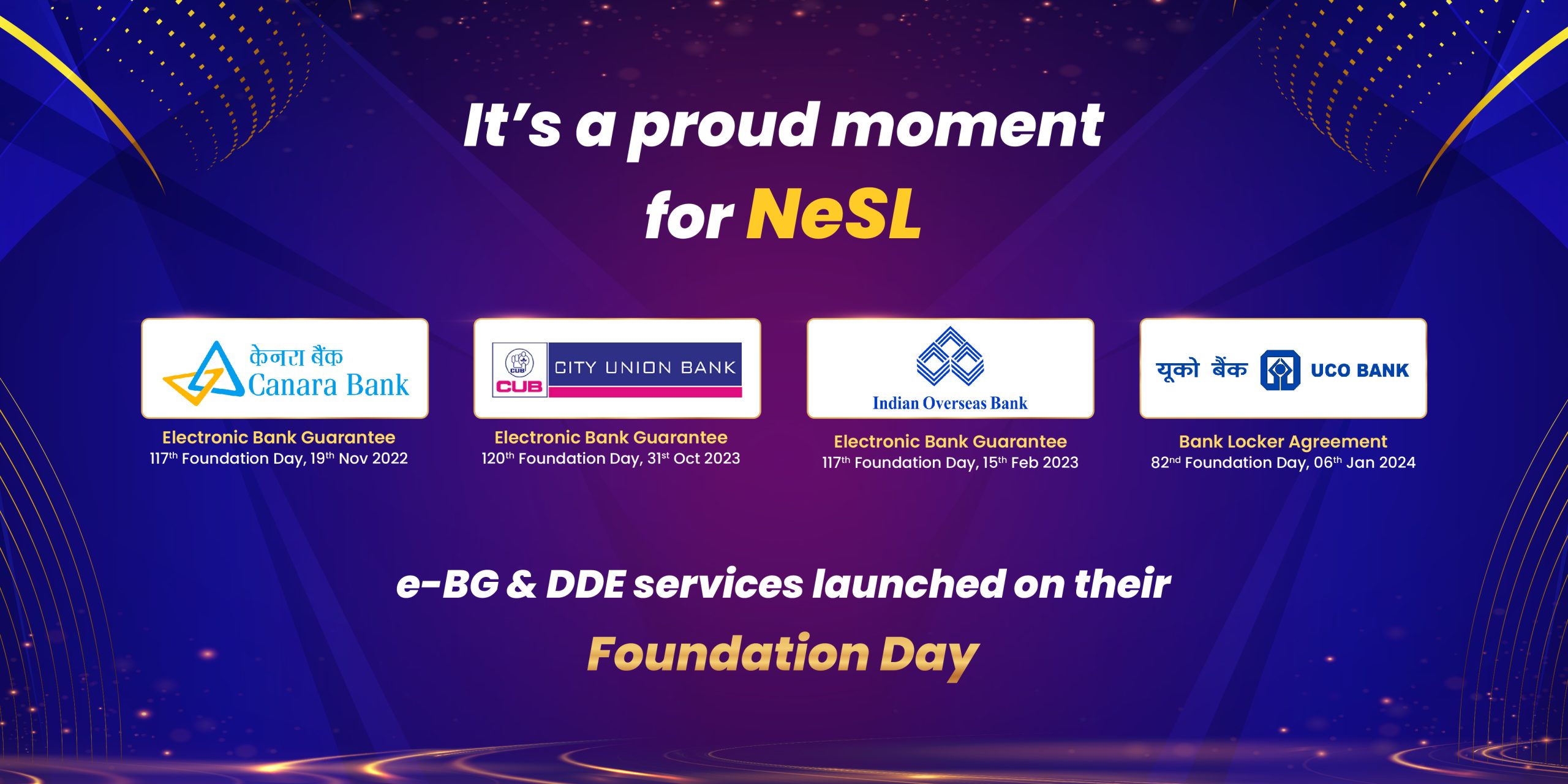 NeSL- National E-Governance Services Ltd » Banks are celebrating their ...