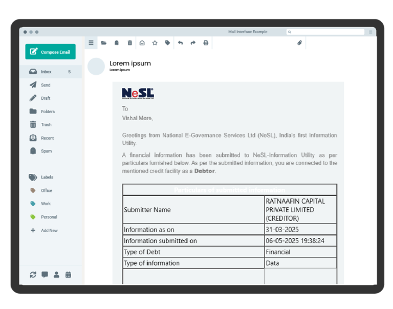 NeSL- National E-Governance Services Ltd » Authenticating Information ...