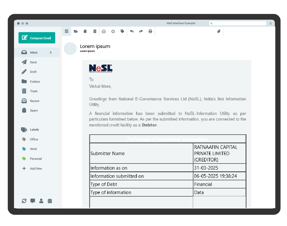 NeSL- National E-Governance Services Ltd » Authenticating Information on NeSL Platform