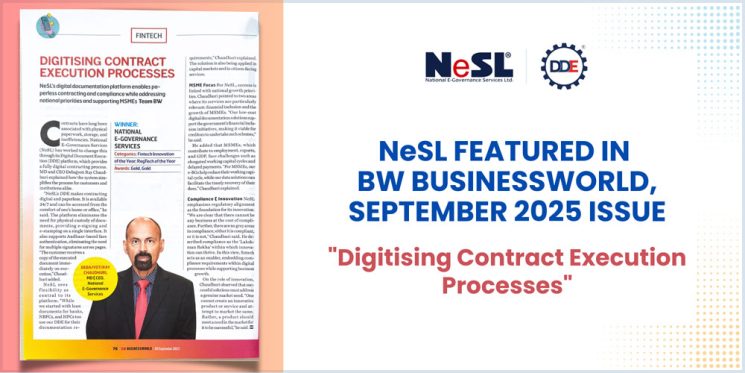 NeSL- National E-Governance Services Ltd » NeSL featured in BW ...